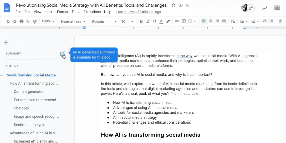 AI in Social Media: Benefits, Tools, and Challenges