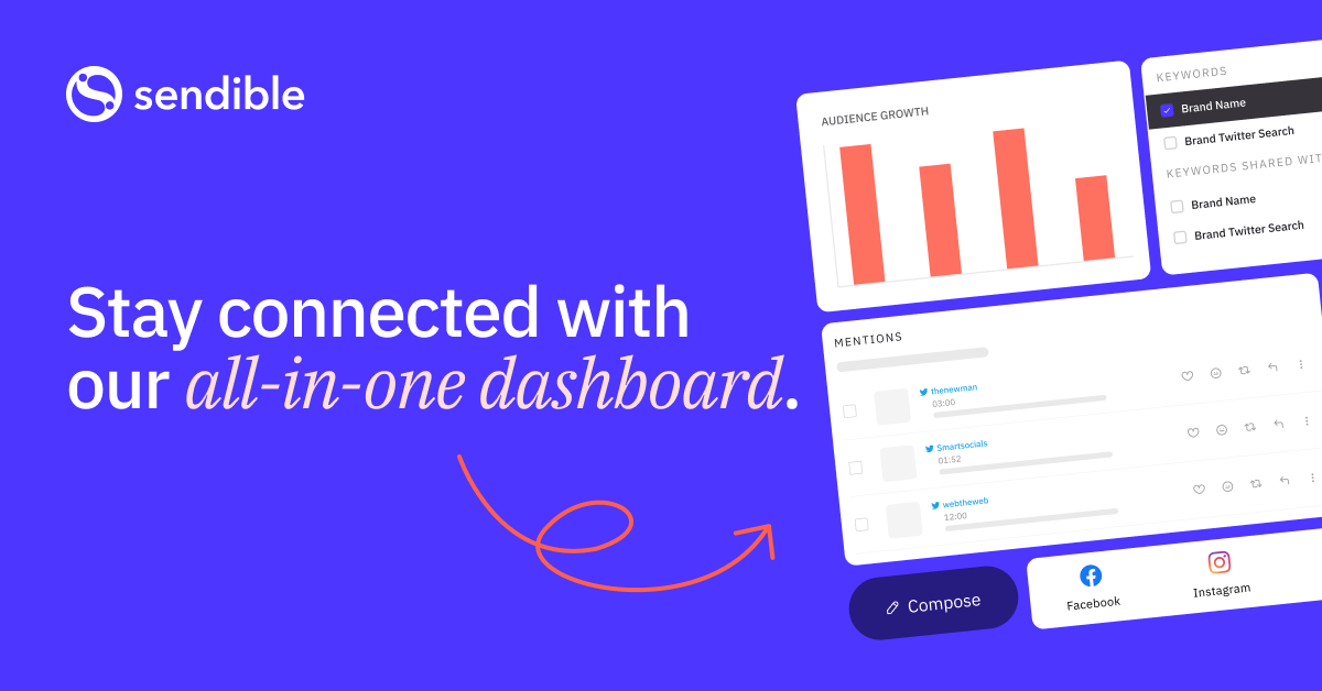 Manage All Social Media Profiles in One Place with Sendible
